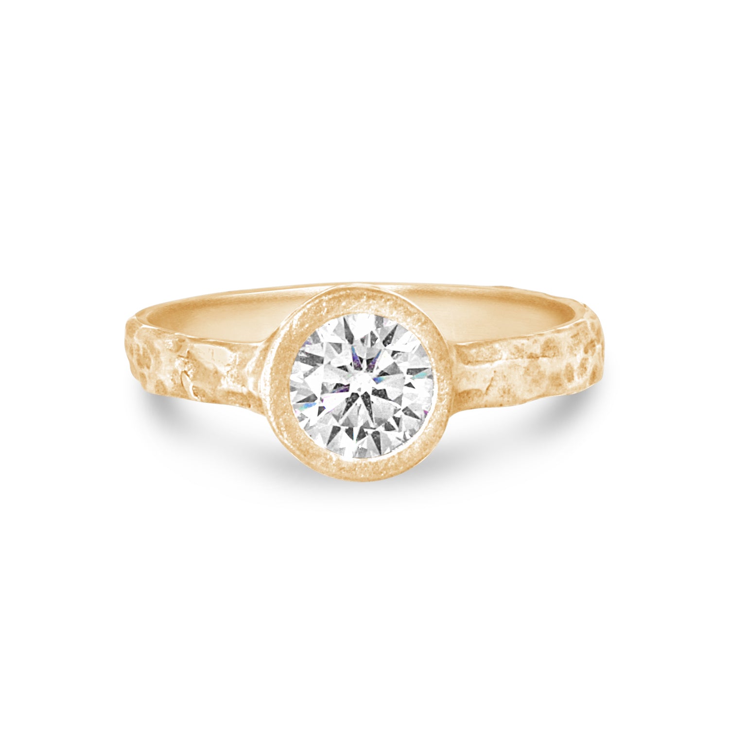 Basalt Yellow Gold Thin with Heritage Diamond – WEND